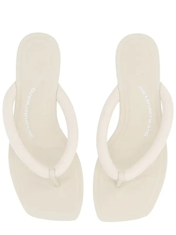 Alexander Wang Jenna Tubular Thong Sandals - Beige