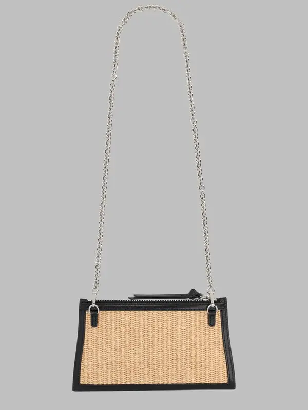 VIVIENNE WESTWOOD Flat Small" Woven Clutch With Chain Strap