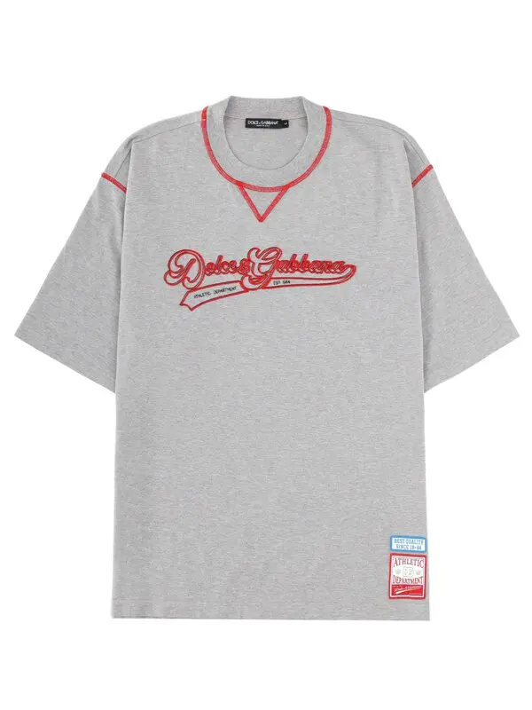 Dolce & Gabbana T-shirt Con Logo Ricamato
