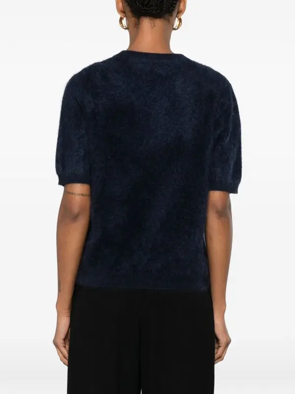 Soft Goat Cashmere Crew Neck T-shirt