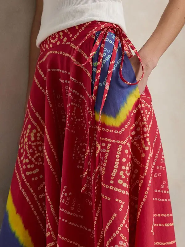 Polo Ralph Lauren Printed Wrap Skirt