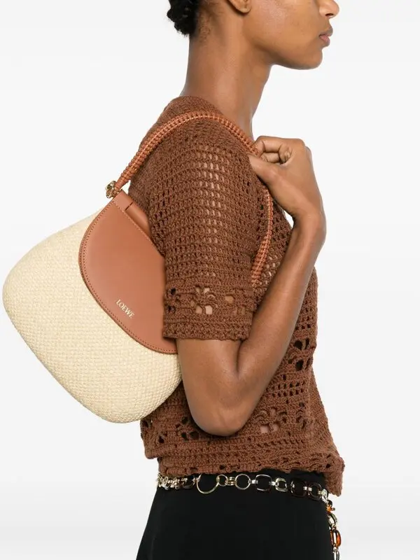Loewe Pescador Medium Raffia Handbag - Beige
