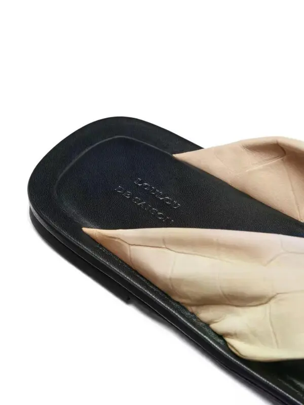 Loulou De Saison Leather Sandals With Knot Detail
