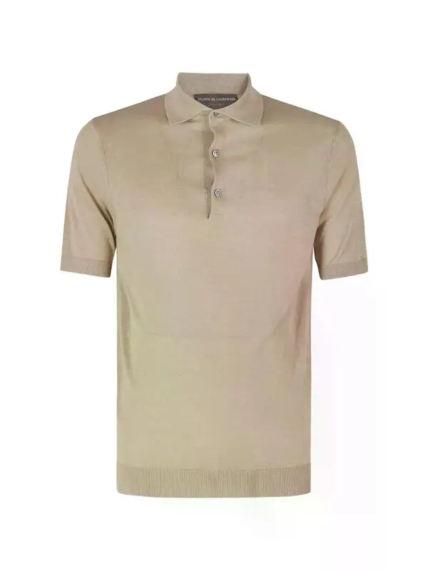 FILIPPO DE LAURENTIIS Short-sleeve Polo Shirt - Neutrals