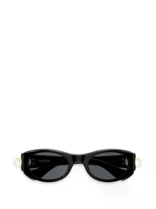 Valentino Garavani Vlogo Oval Sunglasses