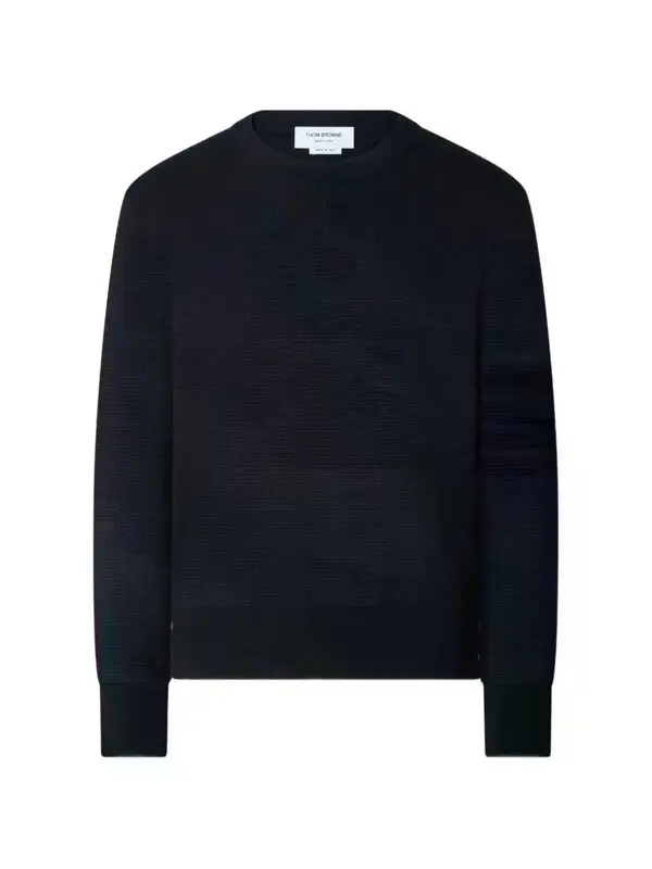 Thom Browne 4-bar Ottoman-stitch Sweatshirt - Blue