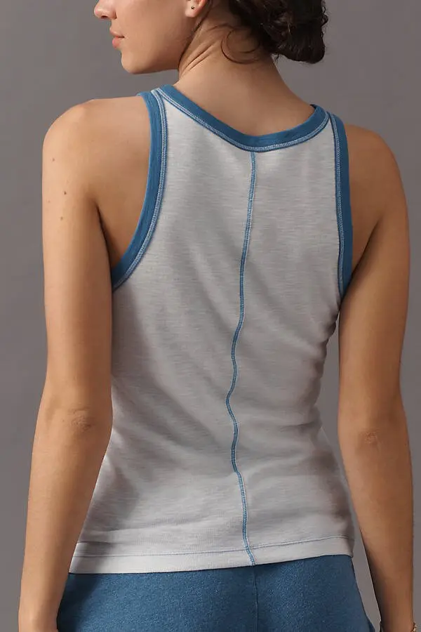 PILCRO Austin Racerback Tank Top - Blue