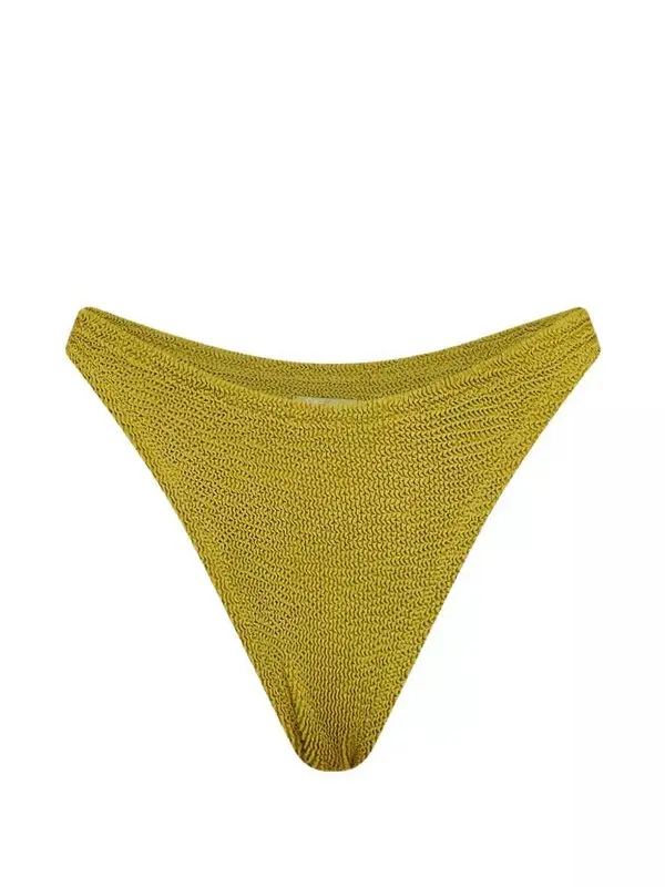 MC2 SAINT BARTH Naomi Crinkle-effect Bikini Bottoms - Green