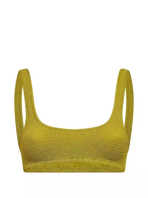 MC2 SAINT BARTH Naima Crinkle-effect Bikini Top