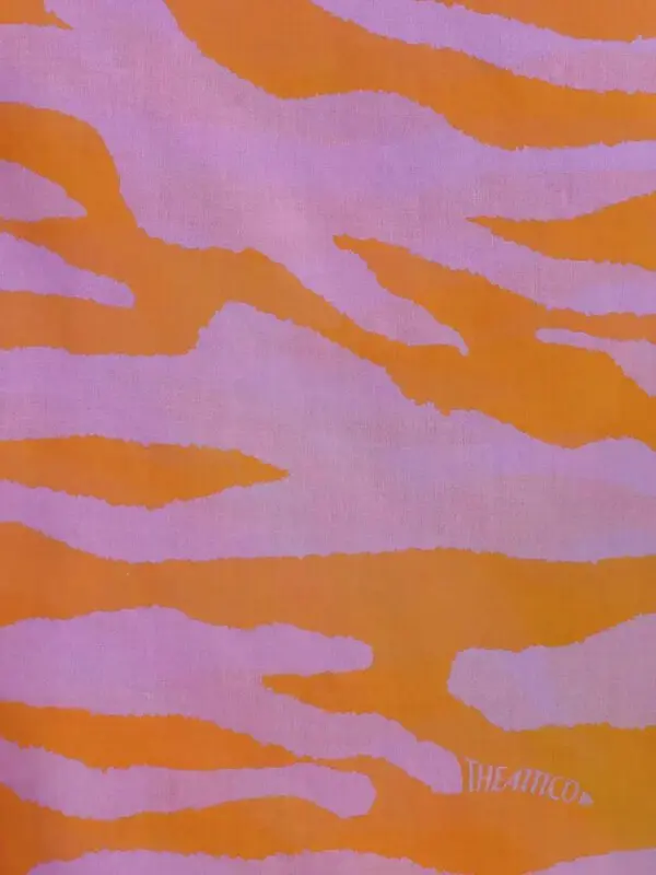 Attico Zebra-print Fringed Pareo