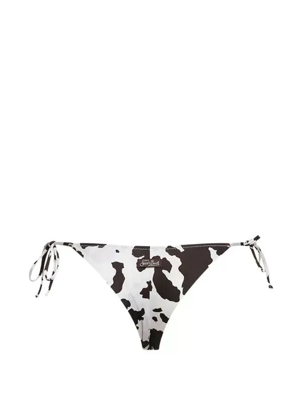 MC2 SAINT BARTH Cow Print Bikini Bottoms - White
