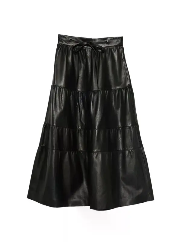 Valentino Garavani Tiered Maxi Skirt - Black