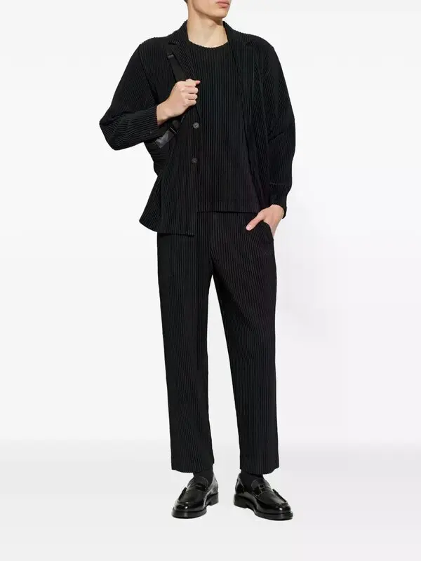 Issey Miyake Pleated T-shirt - Black