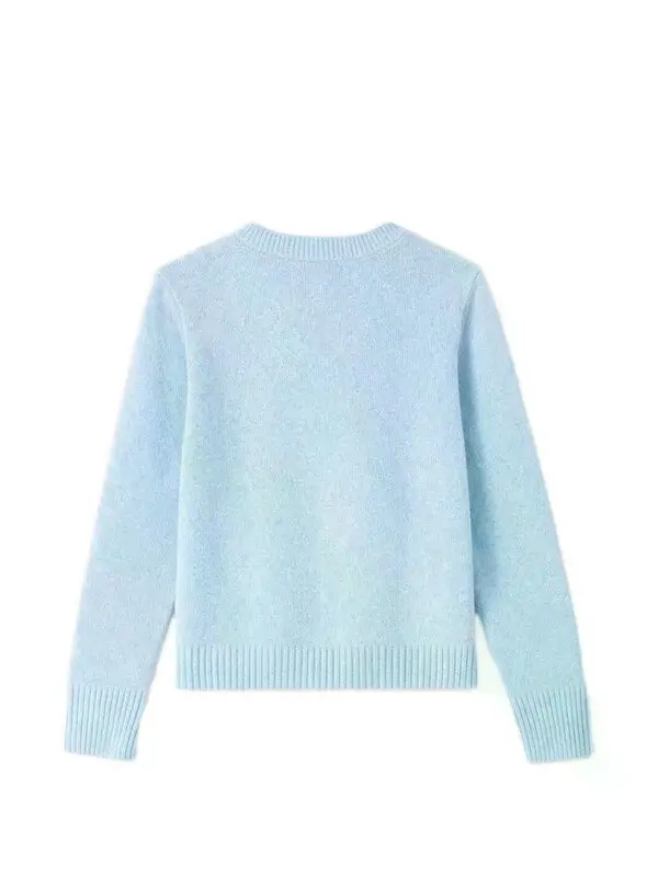 GANNI Graphic Print Wool Blend Sweater