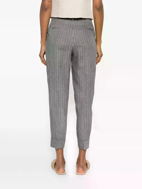 Peserico Pinstripe Pleated Trousers