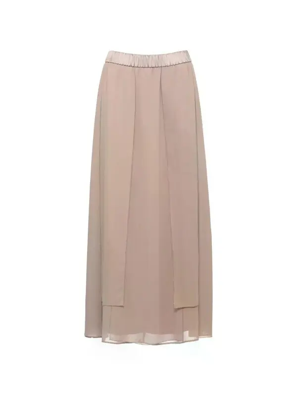 Peserico Layered Midi Skirt