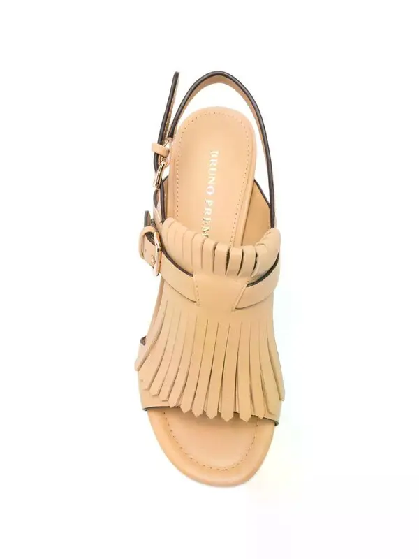 BRUNO PREMI Fringed Buckle-fastening Sandals