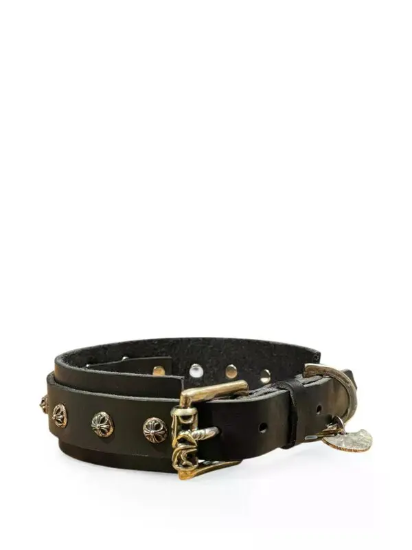 Chrome Hearts Studded Leather Dog Collar
