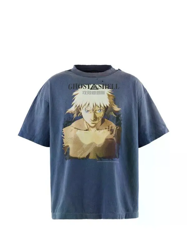 SAINT MXXXXXX Graphic-print T-shirt - Blue