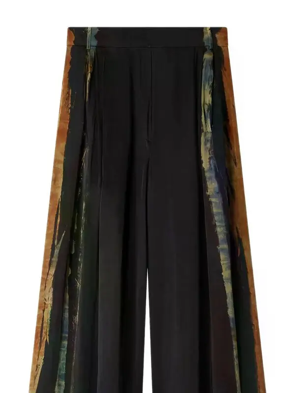 MES DEMOISELLES Tie-dye Pleated Palazzo Pants