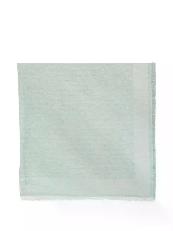 Missoni Zigzag-knit Fringed Scarf - Green