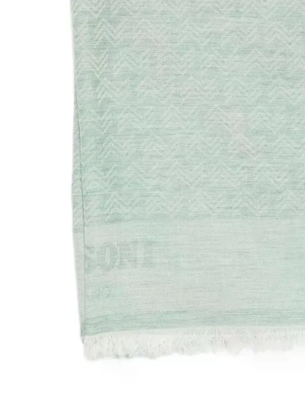 Missoni Zigzag-knit Fringed Scarf