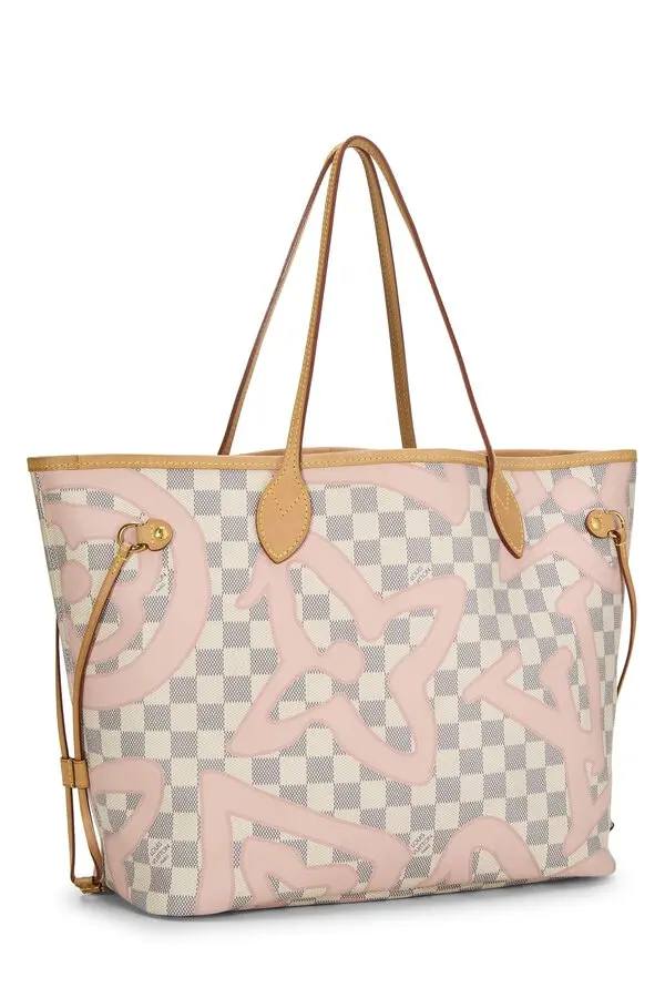 LOUIS VUITTON Summer Spirit Damier Azur Tahitienne Neverfull Tote - Pink
