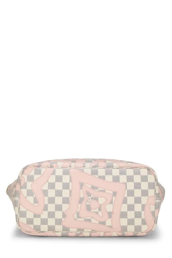 LOUIS VUITTON Summer Spirit Damier Azur Tahitienne Neverfull Tote - Pink