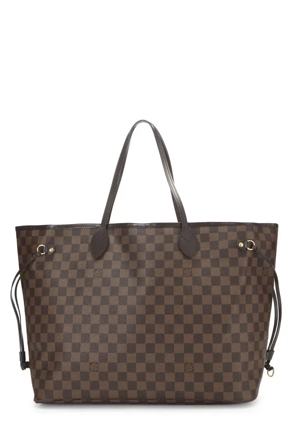 LOUIS VUITTON Damier Ebene Neverfull Tote