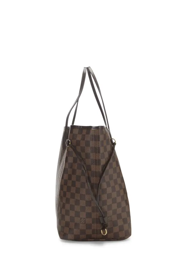 LOUIS VUITTON Damier Ebene Neverfull Tote