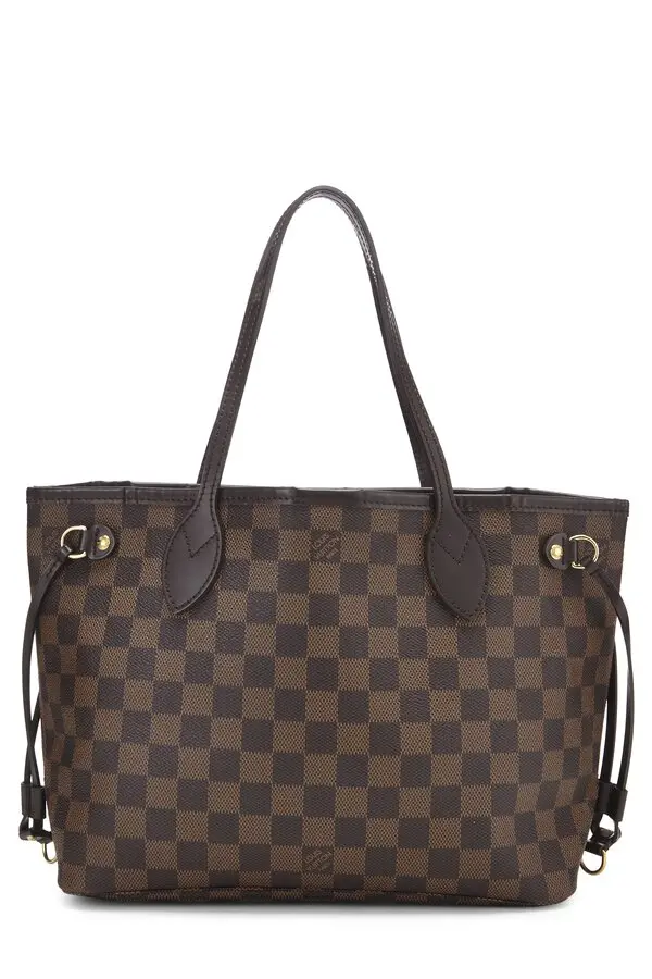 LOUIS VUITTON Damier Ebene Neverfull Tote