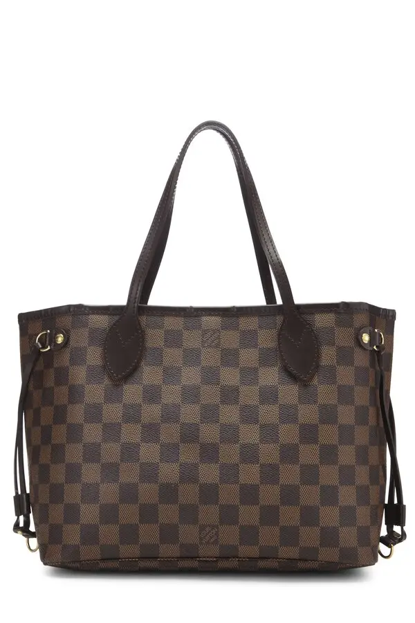 LOUIS VUITTON Damier Ebene Neverfull Tote