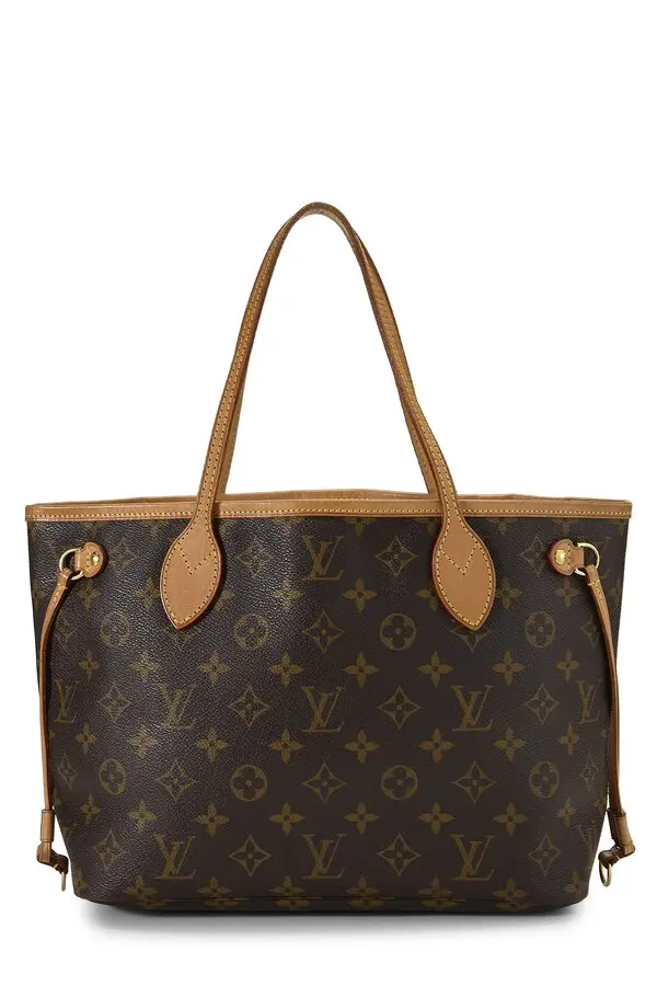LOUIS VUITTON Monogram Neverfull Tote - Brown