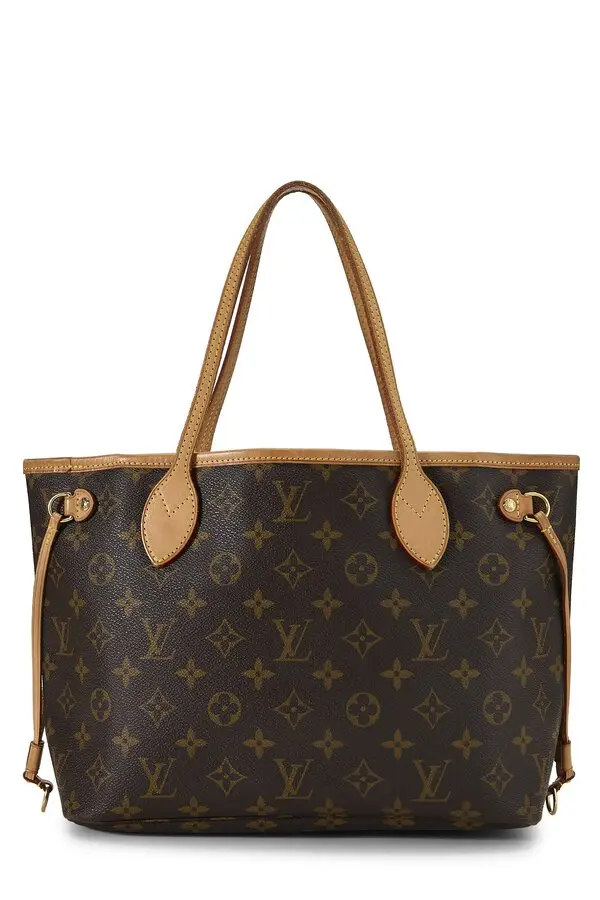 LOUIS VUITTON Monogram Neverfull Tote - Brown