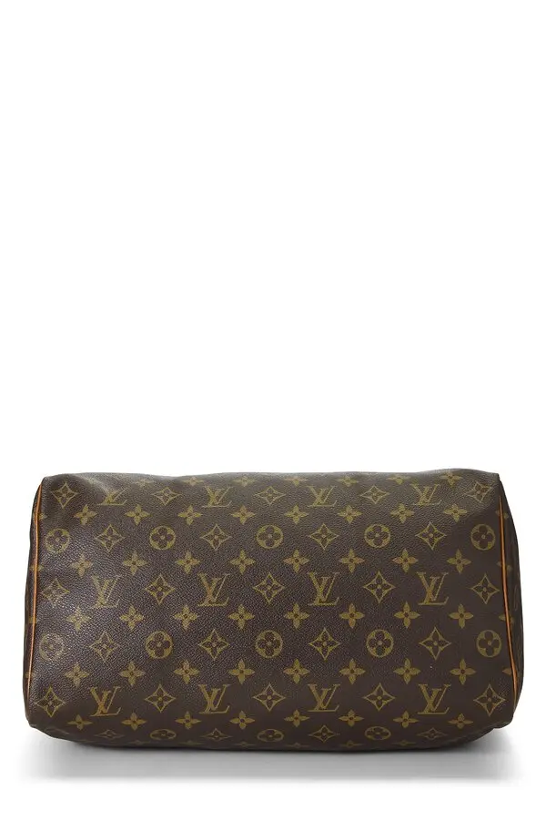 LOUIS VUITTON Monogram Speedy 35 Top Handle Bag - Brown