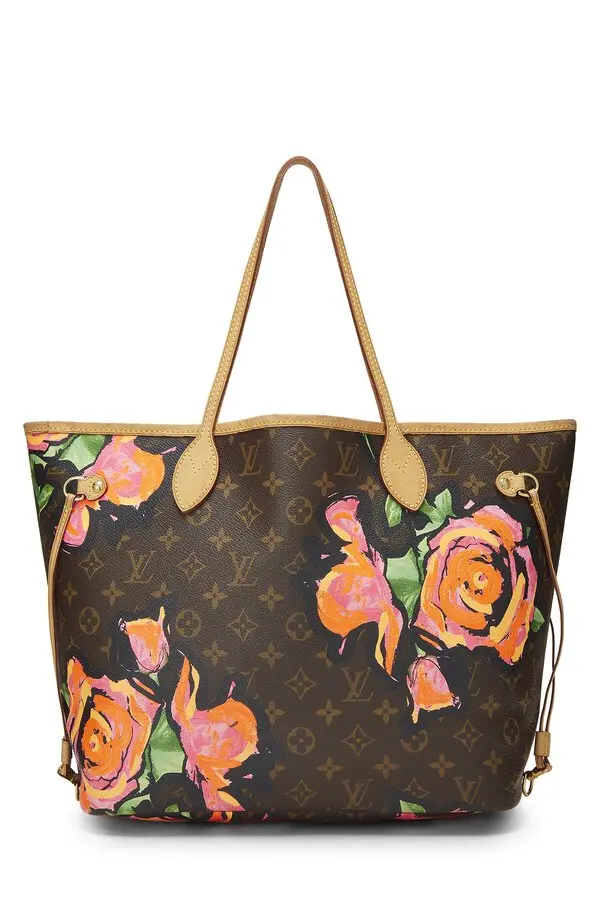 LOUIS VUITTON Stephen Sprouse X Monogram Roses Neverfull Tote