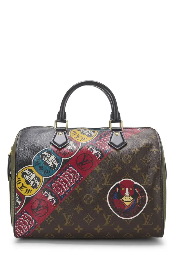 LOUIS VUITTON Monogram Kabuki Speedy Top Handle Bag 30 - Brown