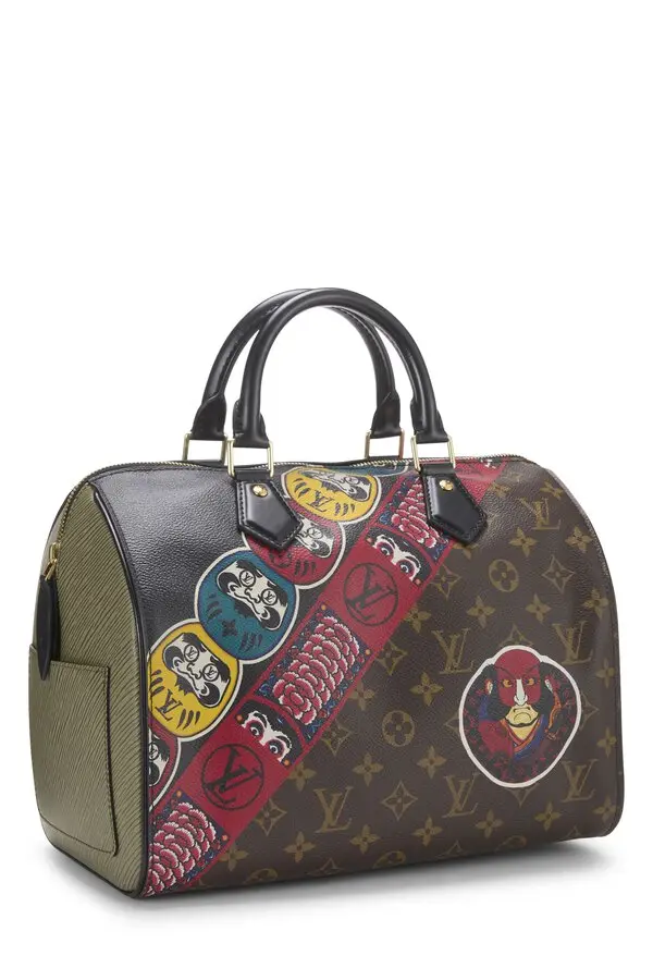 LOUIS VUITTON Monogram Kabuki Speedy Top Handle Bag 30 - Brown
