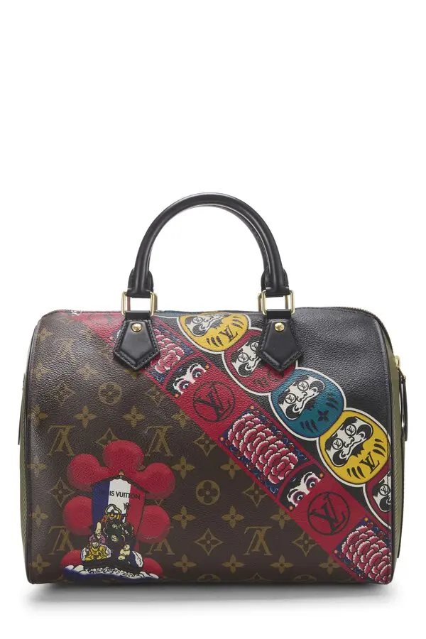 LOUIS VUITTON Monogram Kabuki Speedy Top Handle Bag 30 - Brown