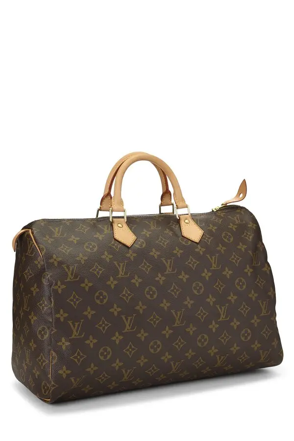 LOUIS VUITTON Monogram Speedy Top Handle Bag 40