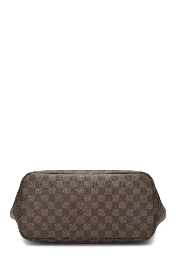 LOUIS VUITTON Damier Ebene Neverfull Tote - Brown