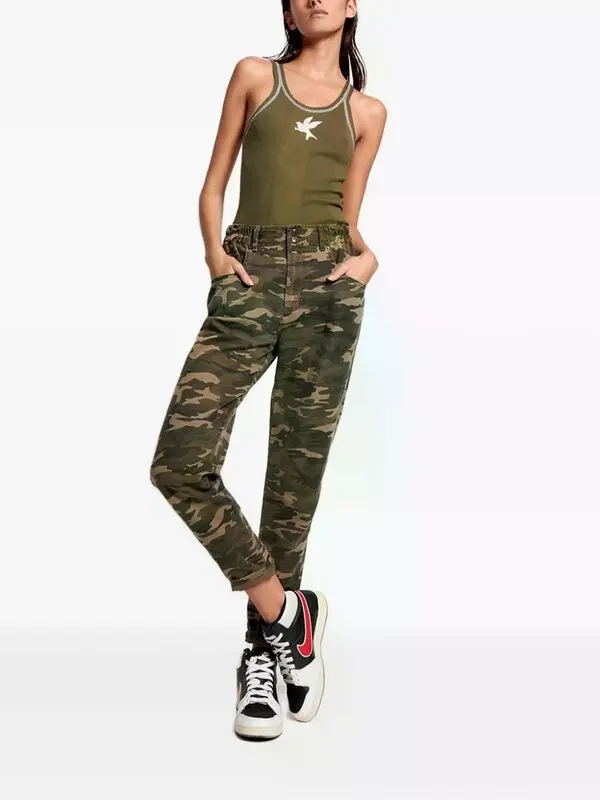 ONETEASPOON Pioneer Vintage Camo Jeans - Green