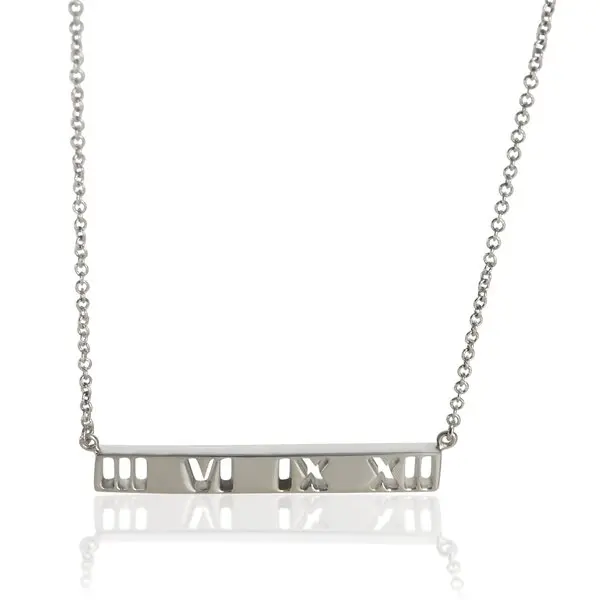 Tiffany & Co. Sterling Silver Atlas Bar Pendant Necklace - Sterling_silver