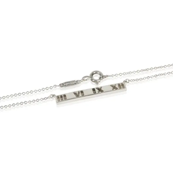 Tiffany & Co. Sterling Silver Atlas Bar Pendant Necklace