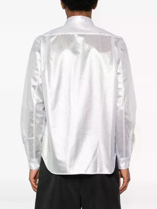 Comme Des Garçons Perforated-mesh Shirt