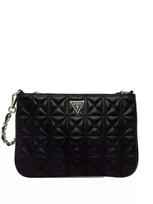 Guess 4g Quilted Clutch Bag - Black