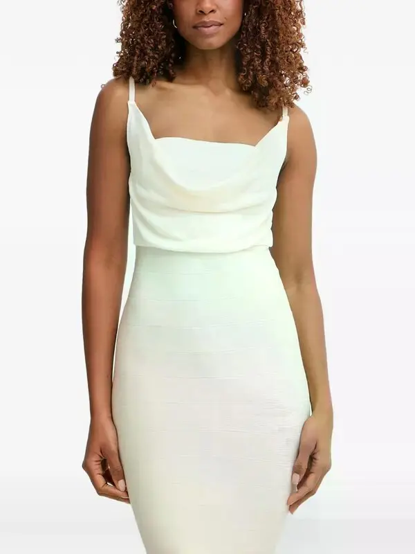 Guess Cowl Neck Mini Dress - White
