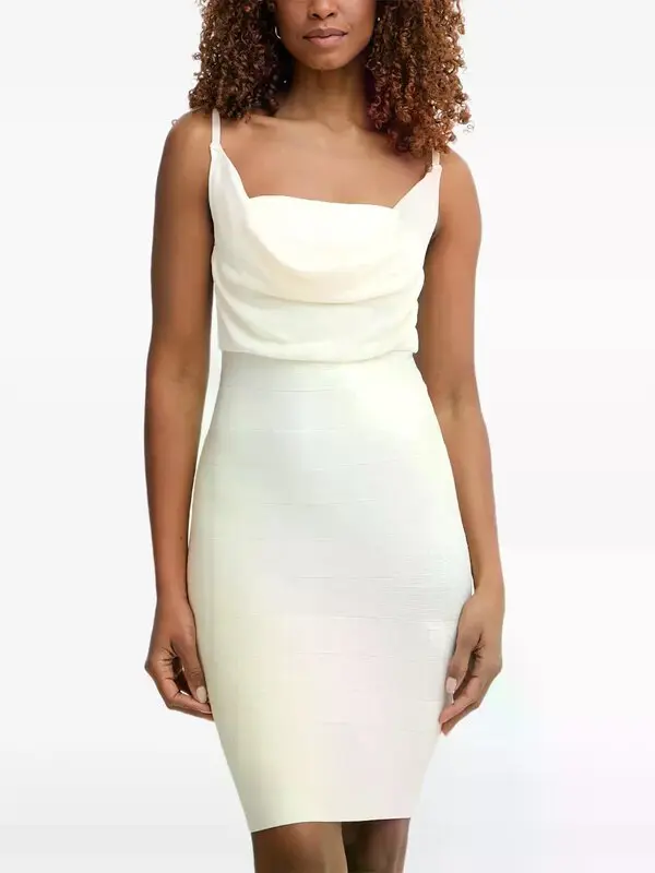 Guess Cowl Neck Mini Dress - White