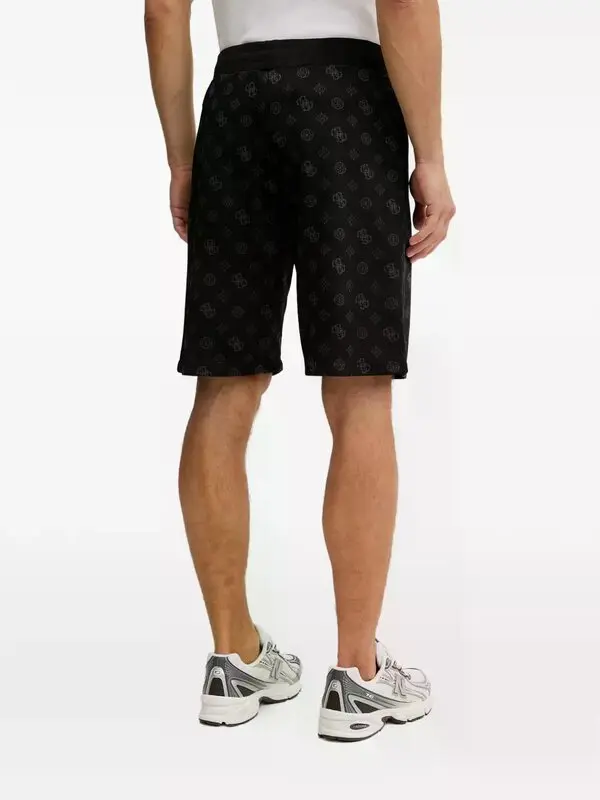 Guess Monogram Print Drawstring Shorts