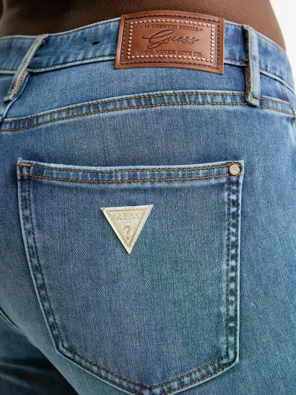 Guess Logo Plaque Flared Jeans